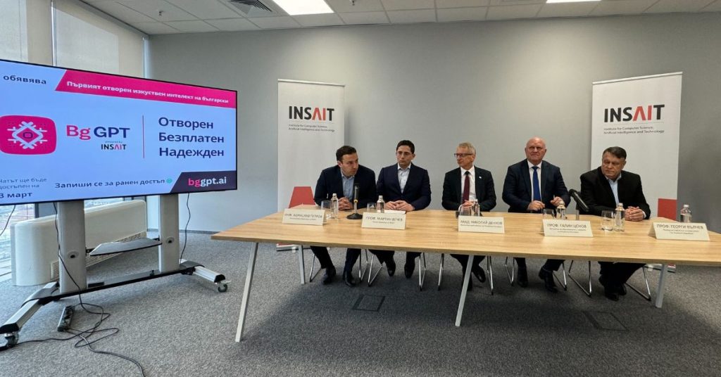 BgGPT, the First Bulgarian Language Model, Is Launched by INSAIT - TheRecursive.com