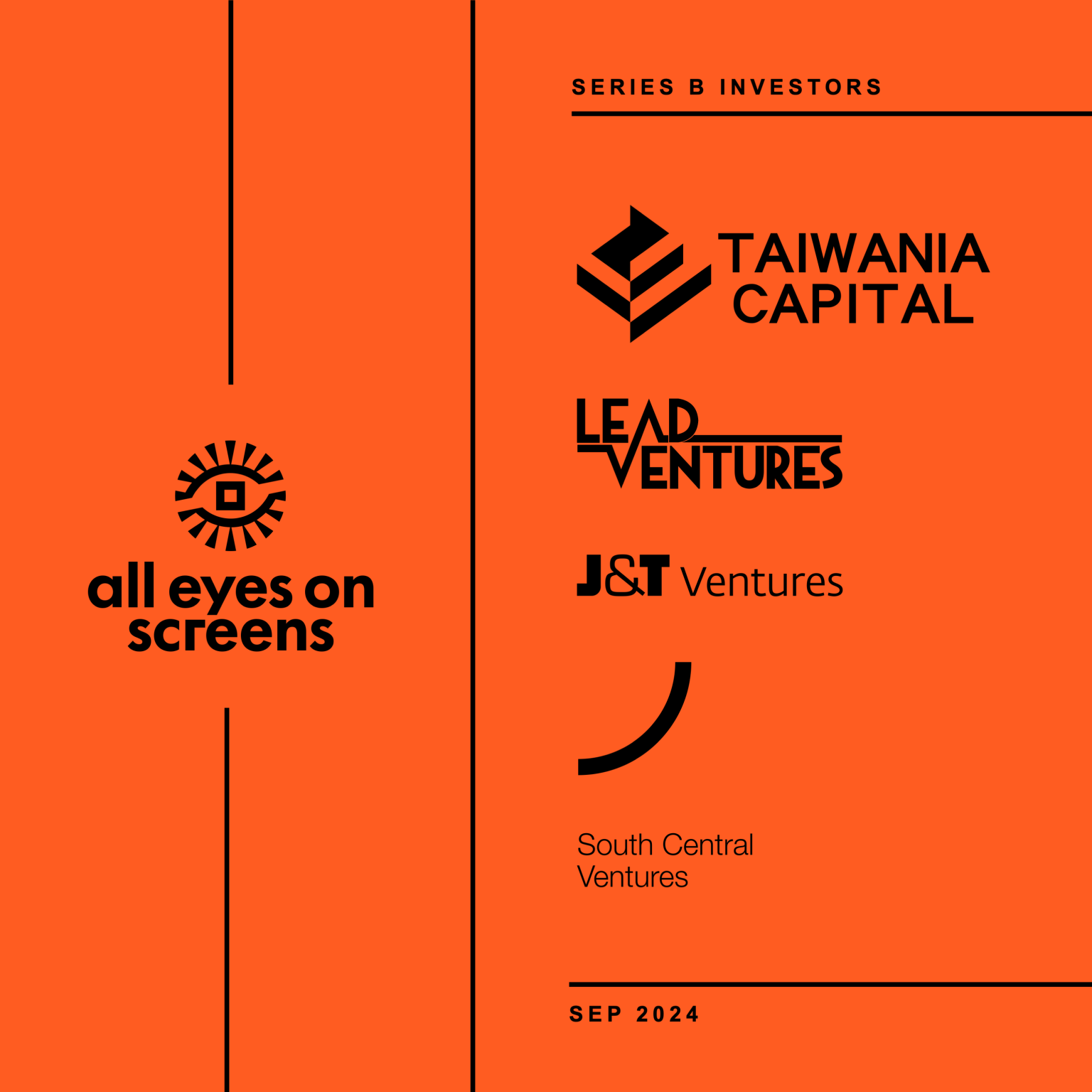 All Eyes on Screens (AEOS) Raises €10M led by Taiwania Capital